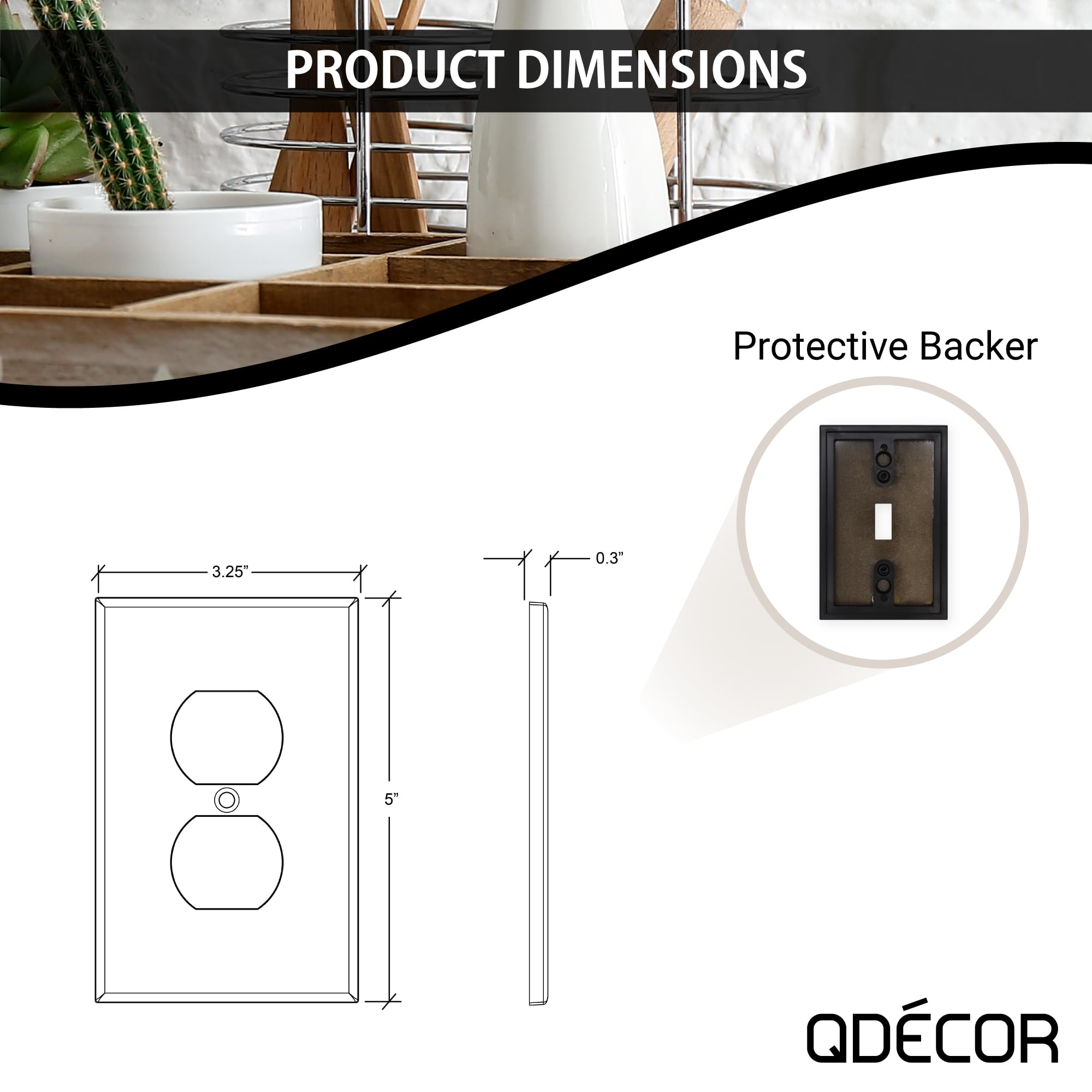 Outlet Cover Dimensions Standard Candler Duplex Outlet Wall Plate