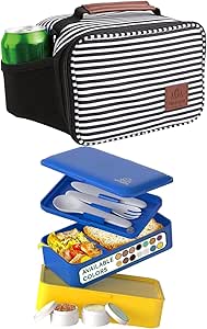 Amazon.com: Umami Bento Lunch Box for Adults & Insulated Lunch Bag ...