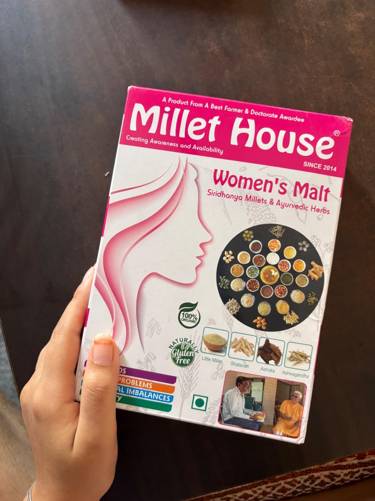 Millet House Women's Malt 400 Grams | Sprouted Millets Ayurvedic Herbs ...
