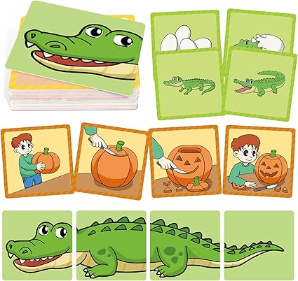 Amazon.com: HugHush Sequencing Cards,Sequence Board Game for Kids,Story ...
