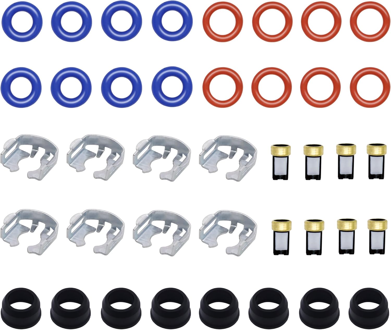 Amazon.com: JA&MIU 40PCS Fuel Injector Repair Seal Kit Gasket Rebuild ...