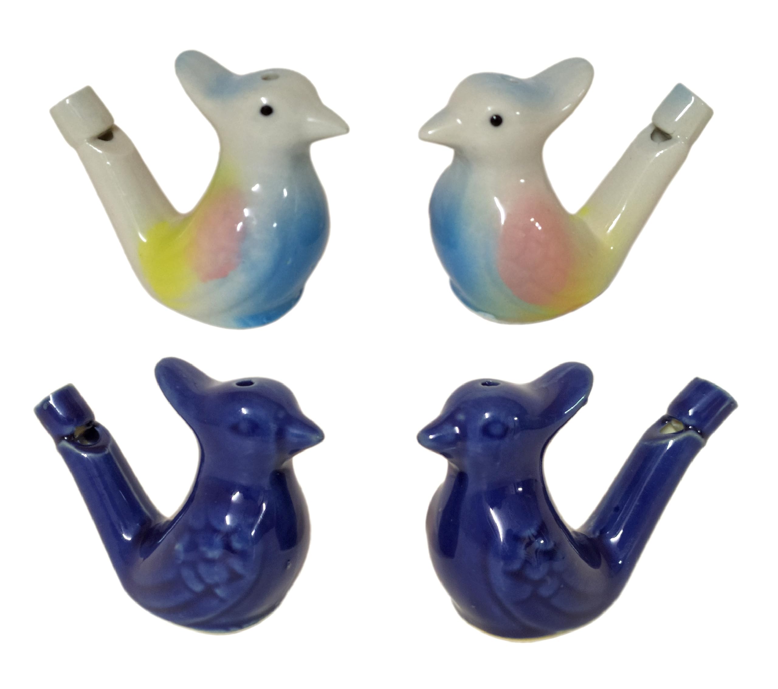 Indian Pottery Whistles Indian Handmade Clay Bird Two Different