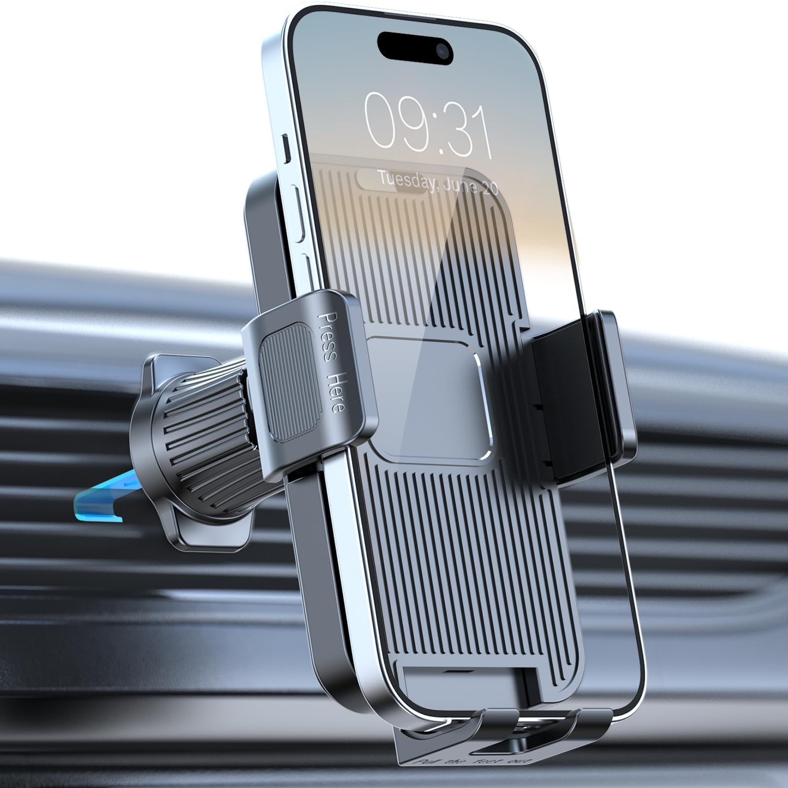 Amazon.com: WIOUKUO Phone Holder Car Mount for iPhone[2024 Upgraded ...
