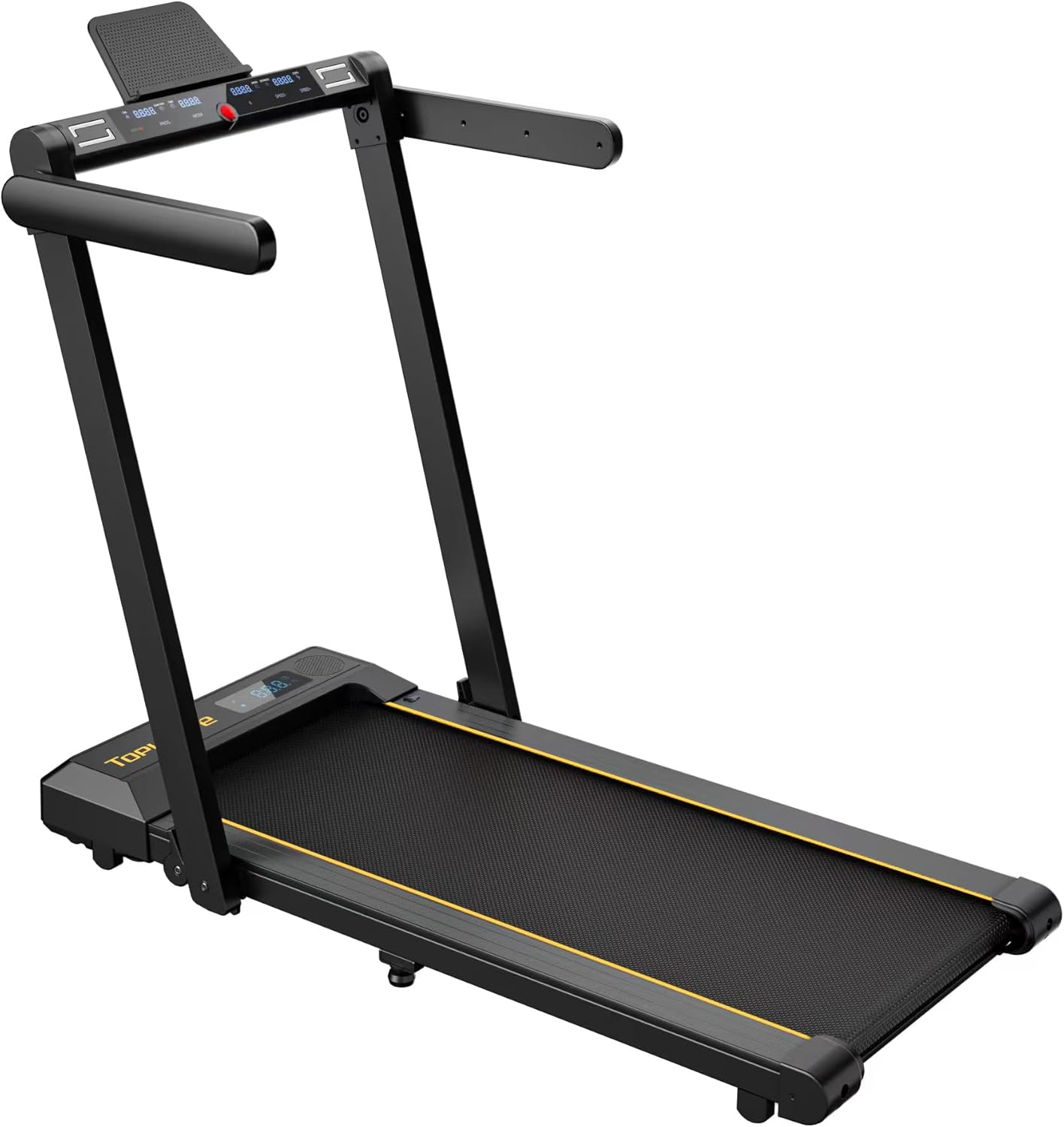 Tapis Roulant Elettrico Pieghevole 16 km/h, Doppio Display LED, 12 ...