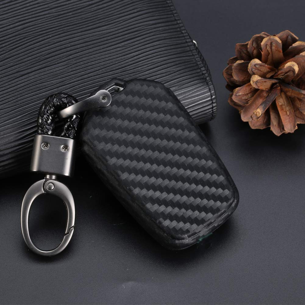 TurningMax Keyless Entry Remote Case Key Fob Cover Carbon Fiber Looks ...