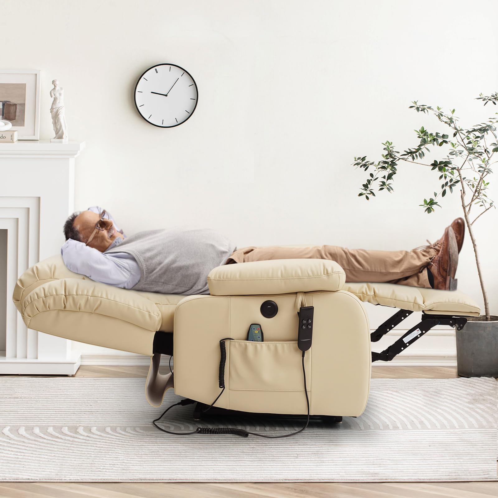 Amazon.com: MEROUS Dual Motor Large Power Lift Recliner Chair for ...