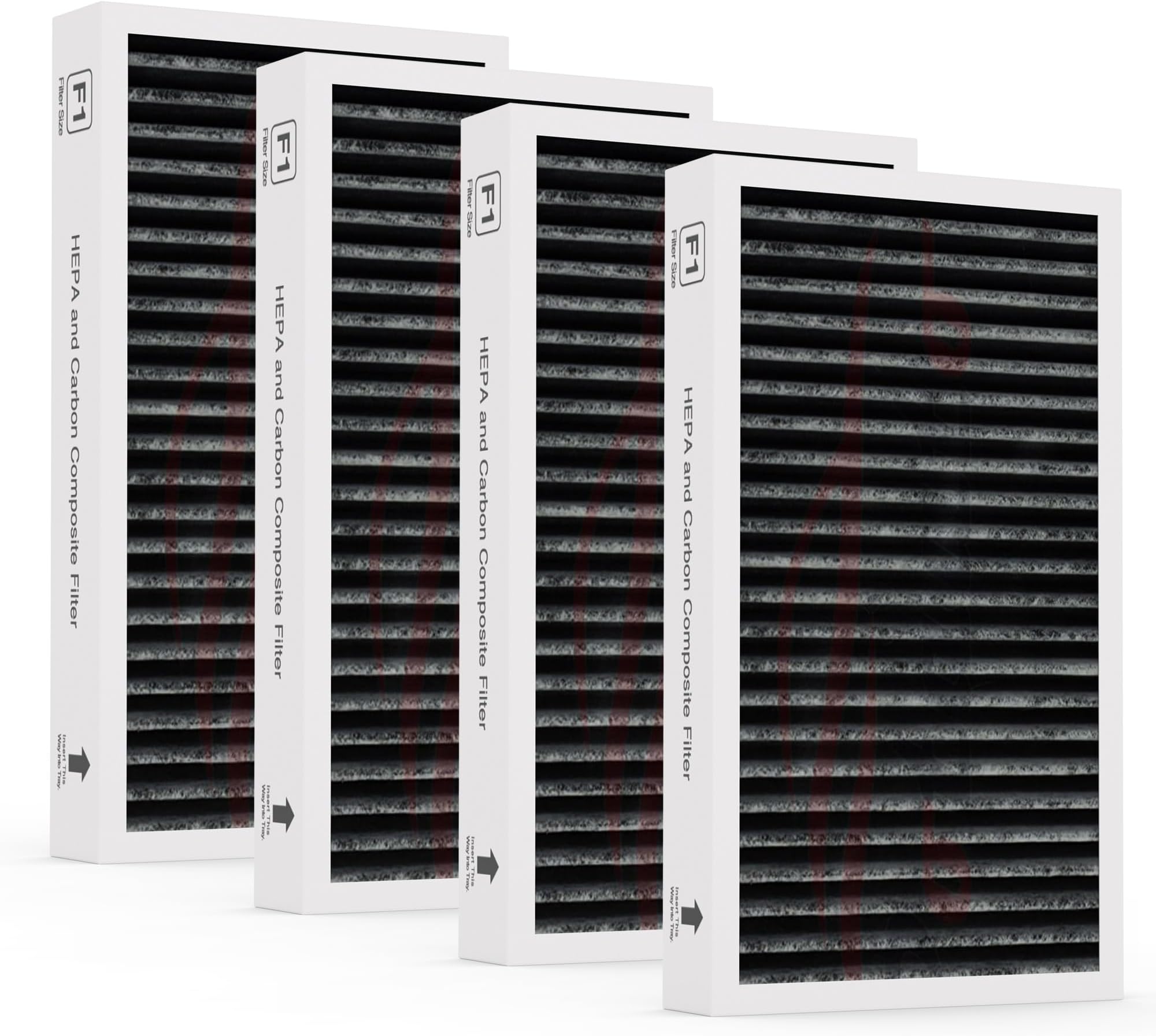 Amazon.com: EzLfGre F1 4-Pack Carbon H13 HEPA Replacement Filter ...