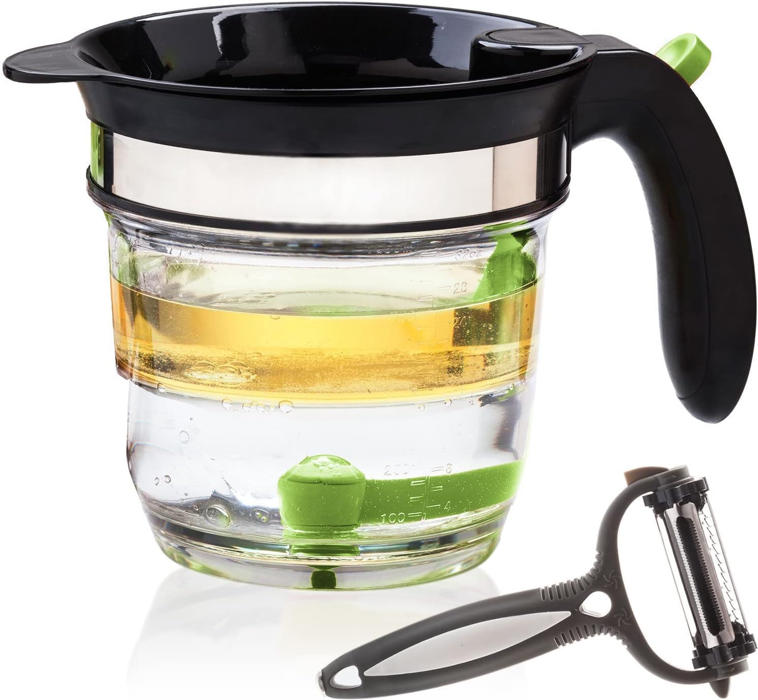 Amazon.com: Fat Separator With Bottom Release Cooking Tools - 4 Cup ...