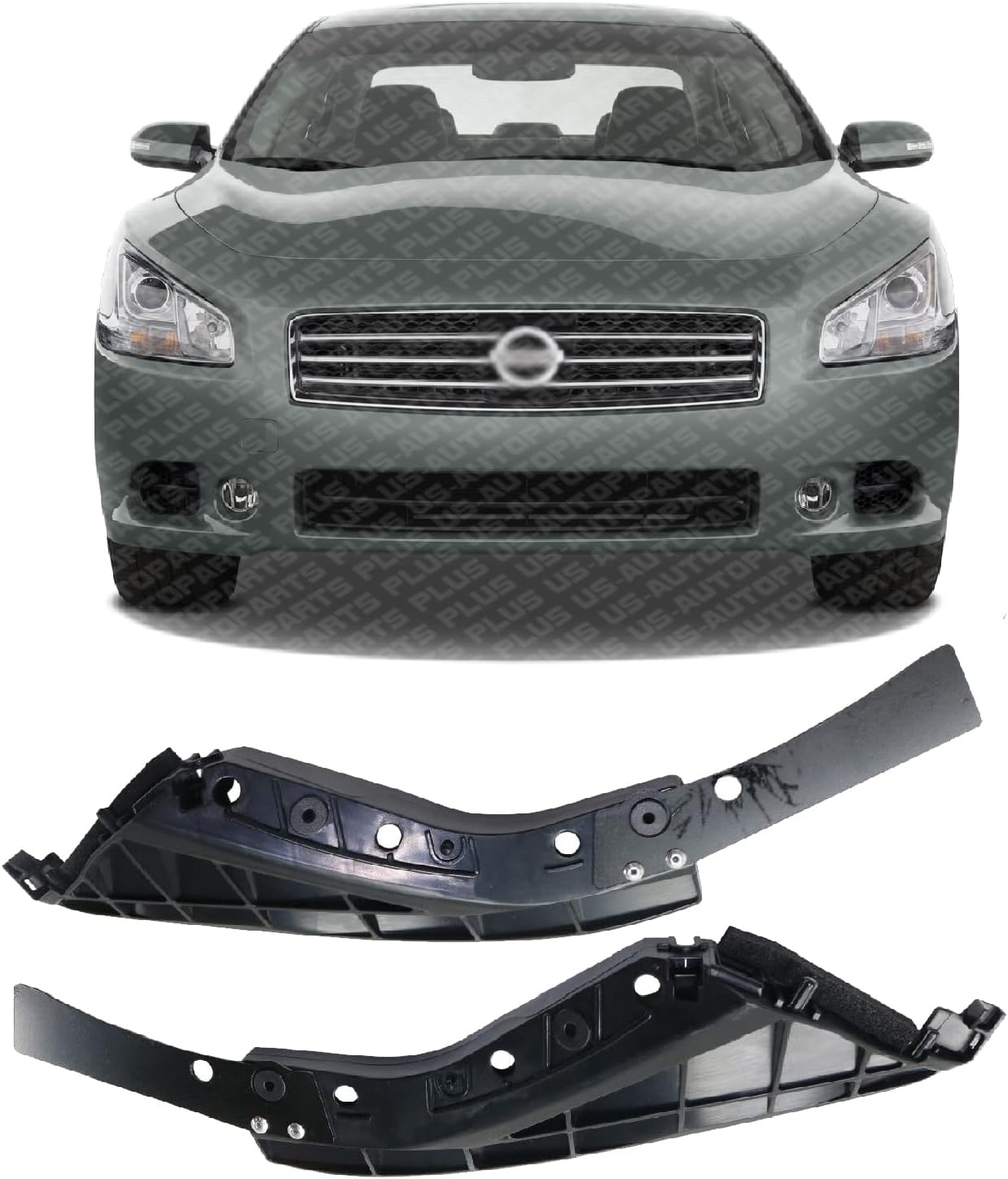 Amazon.com: US AUTO PARTS PLUS New Front Bumper Brackets Side Stiffener ...