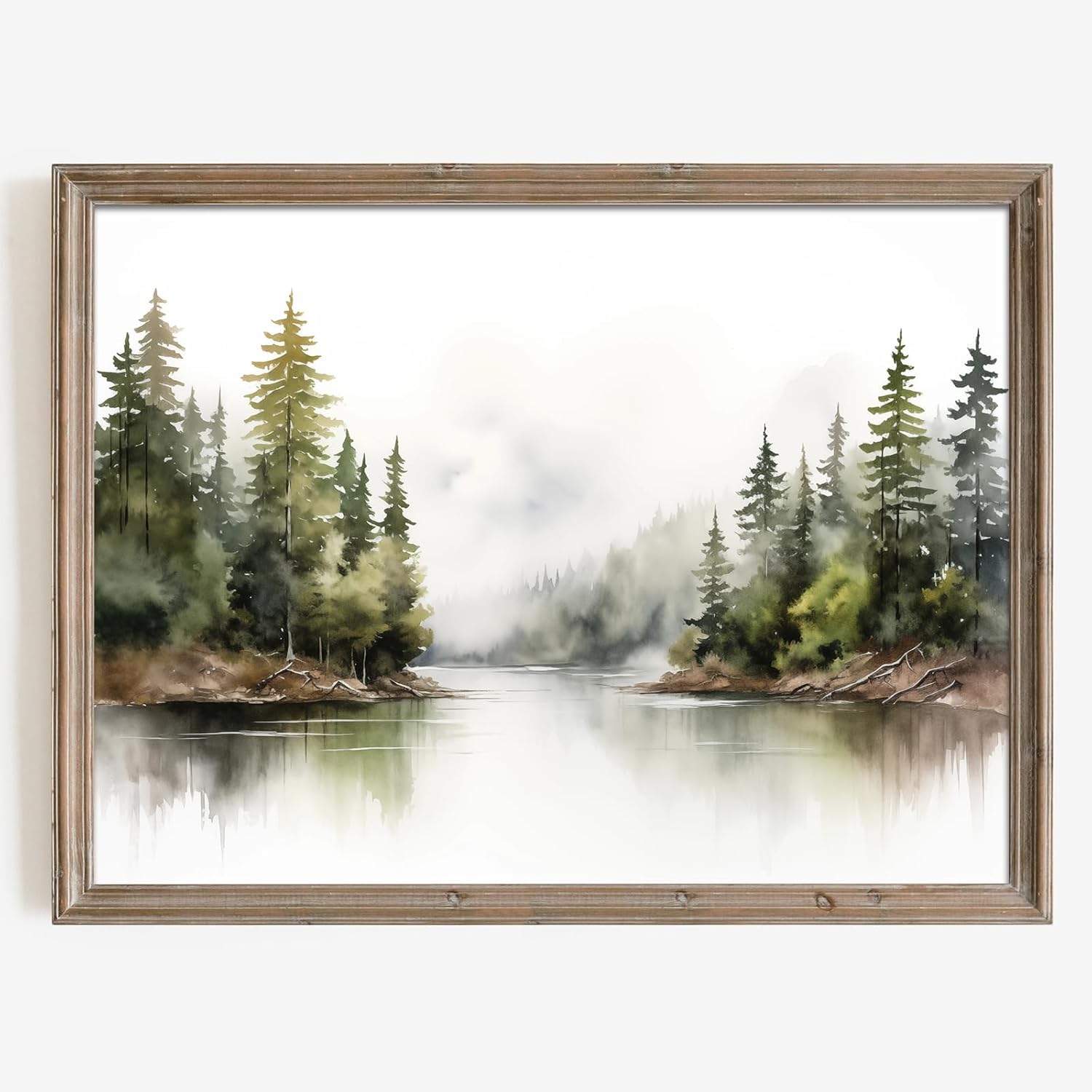 Amazon.com: Modern Forest Wall Art Forest Tree Poster Pine Tree Artwork ...