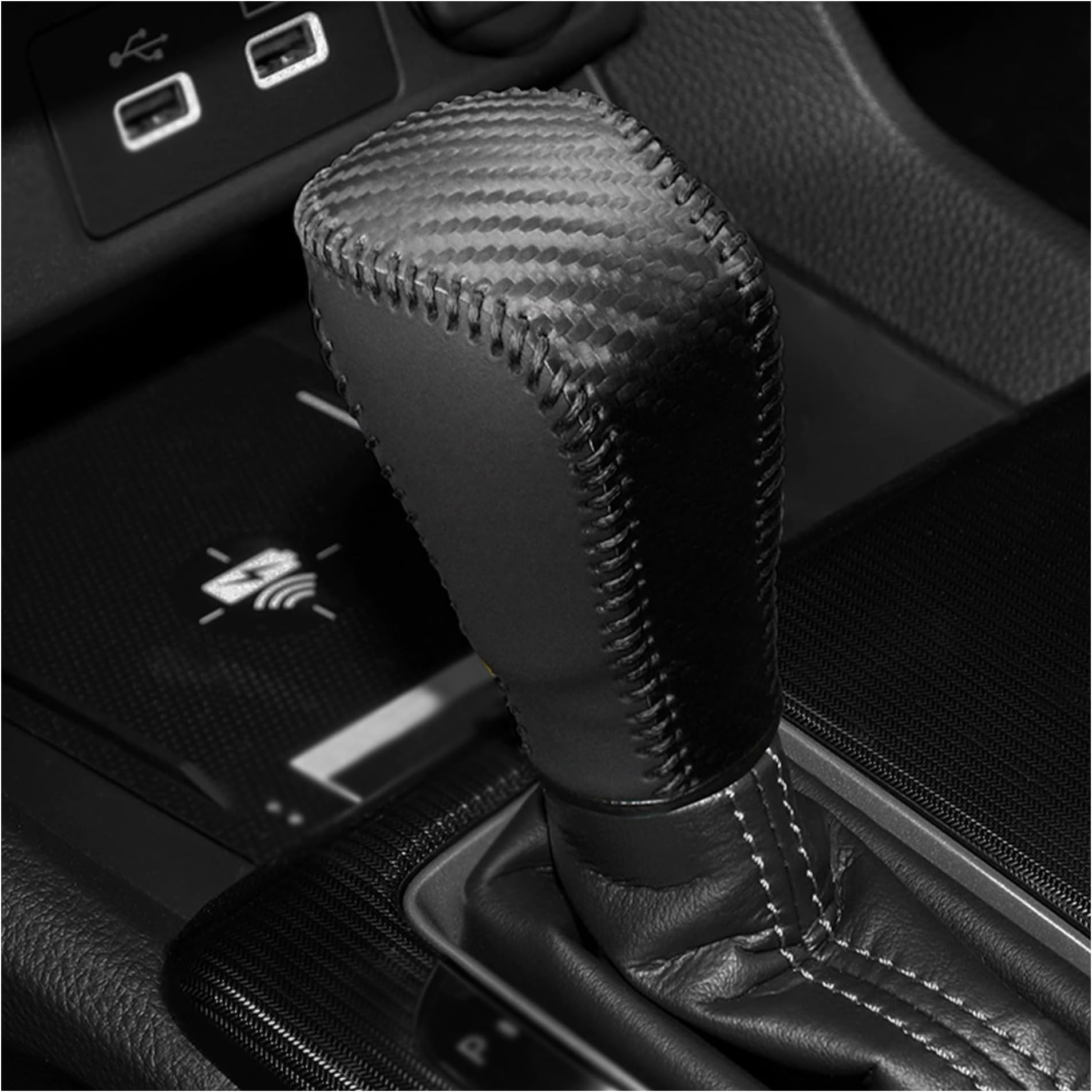 Amazon.com: zipelo 2 Pack Car Gear Shift Knob Cover, Anti-Slip Auto ...