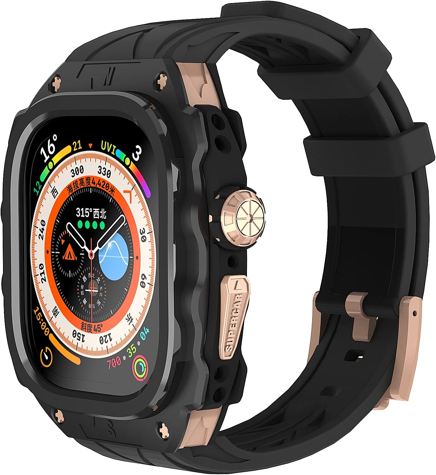 Amazon.com: DGYSG Luxury Rugged Case with Band Compatible for Apple ...