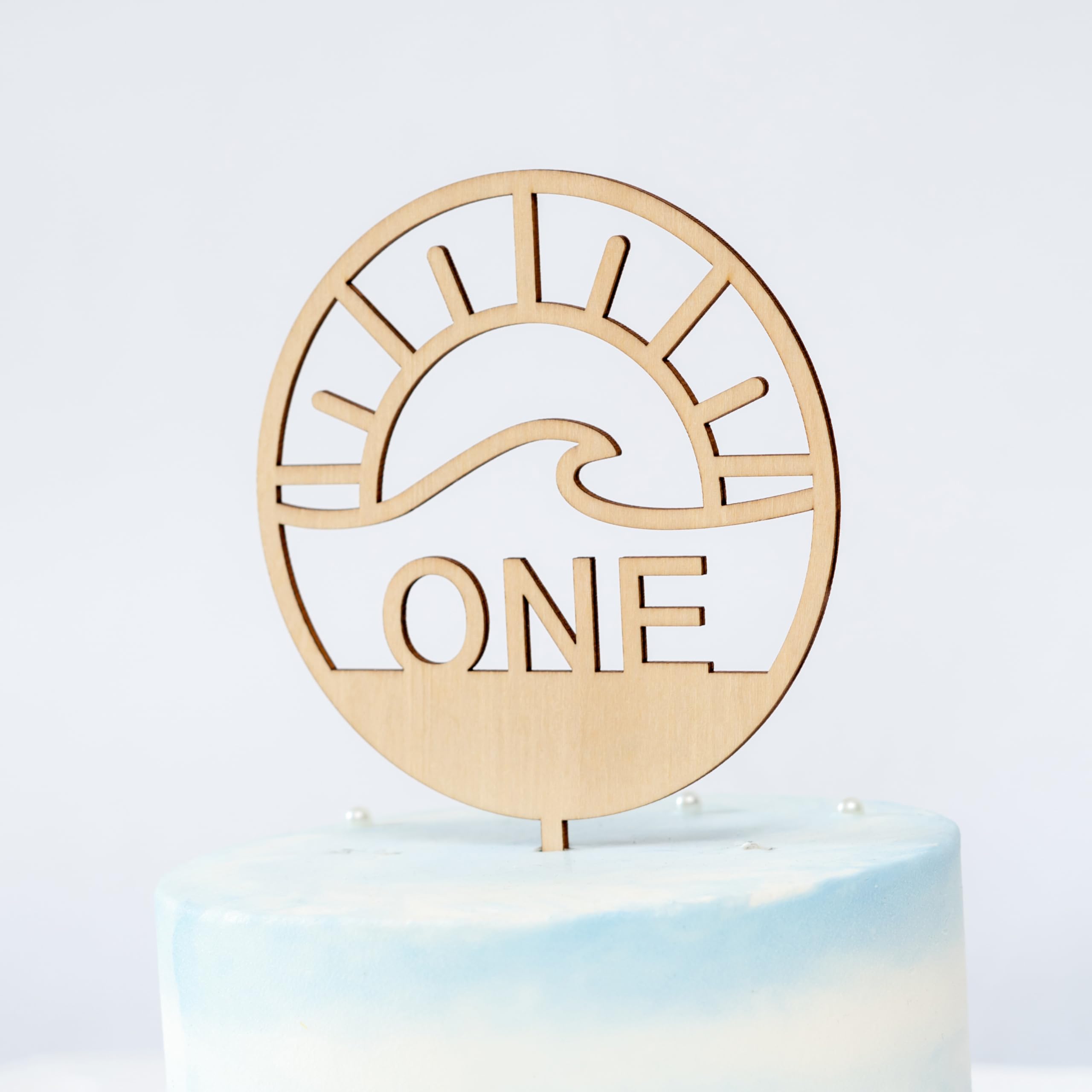 Amazon.com: Wave Cake Topper - Beach Themed Cake Topper,Surf Themed ...