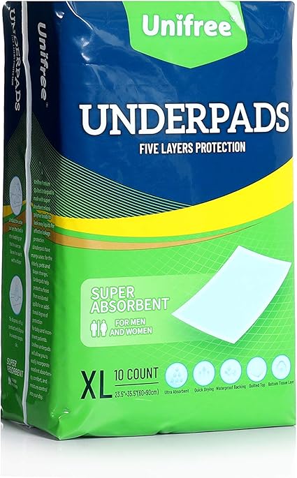 Amazon.com: Unifree Premium Disposable Underpads, Bed Pads ...