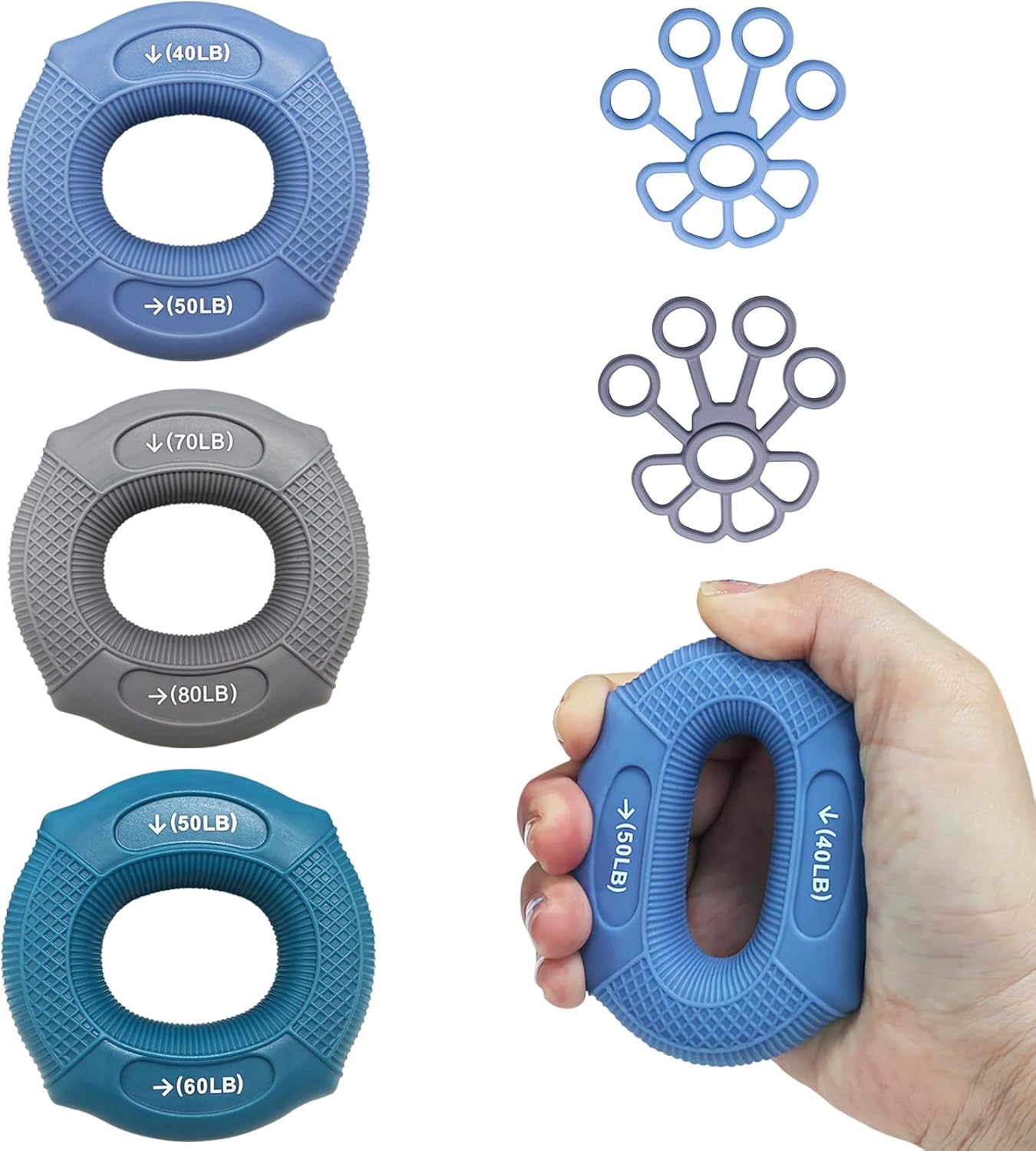 Grip strength trainer Hand grip strengthener, Forearm exerciser ...