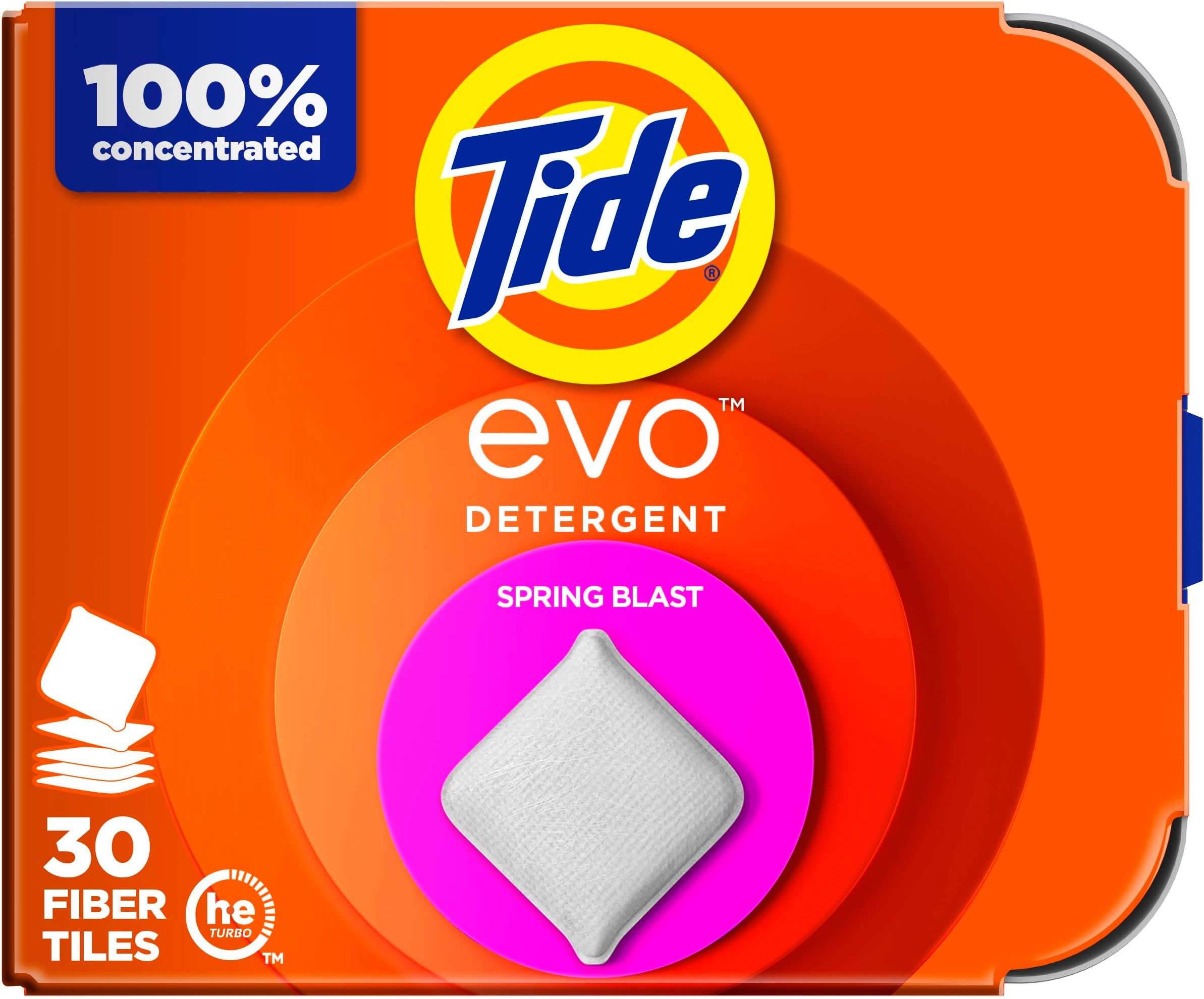 Amazon.com: Tide Evo Laundry Detergent Tiles, 30 Count, Spring Blast ...