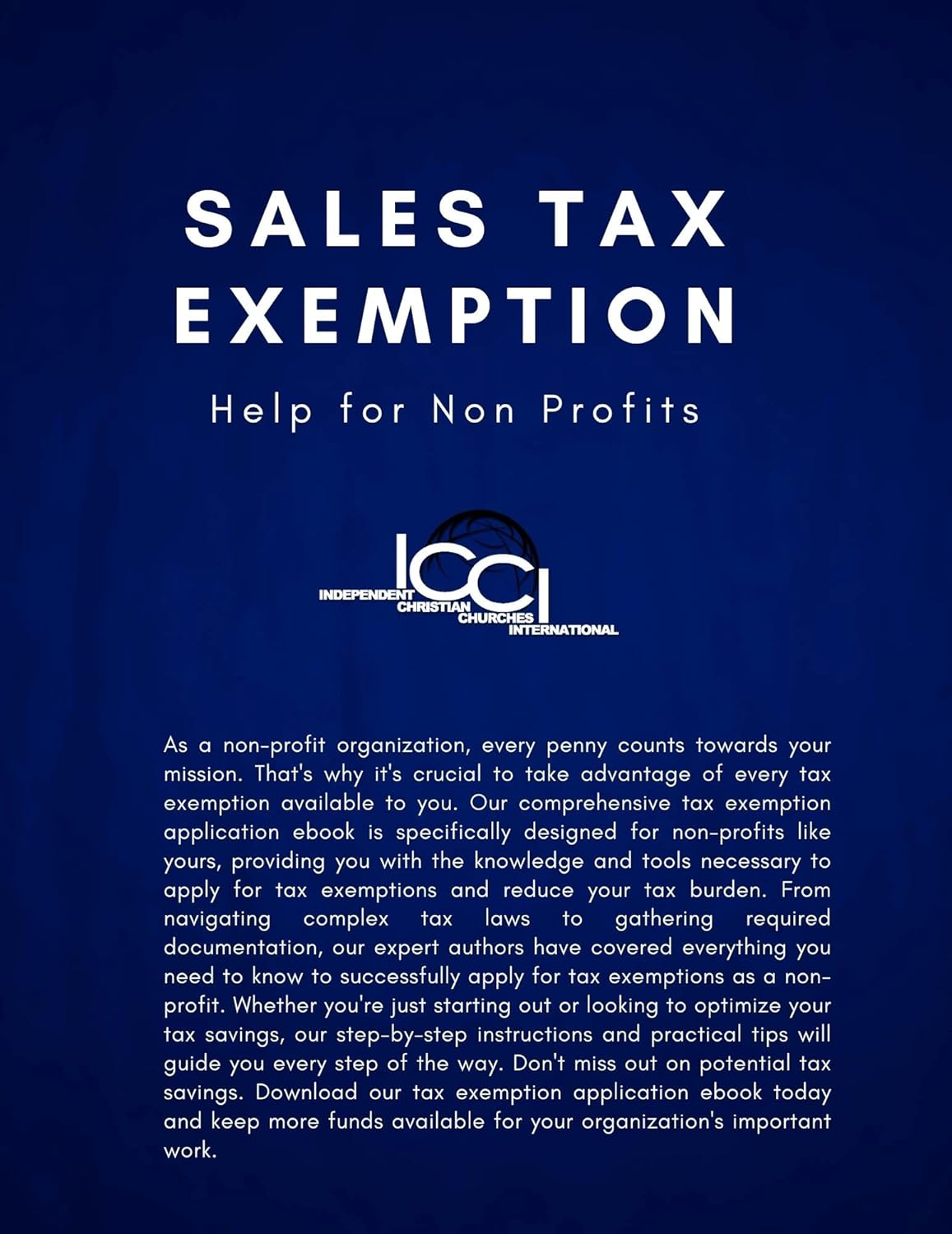 Sales Tax Info : Helping Non Profits Navigate Tax Exemption (ICCI ...