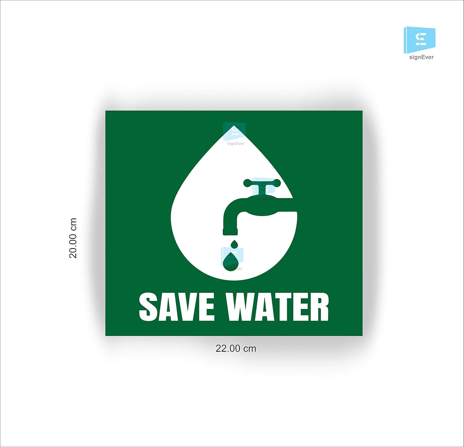 SIGN EVER Save Water Sign Boards for School Office Collage Factory ...