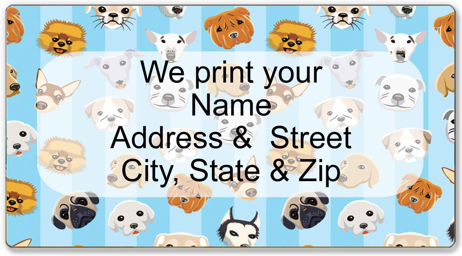 Amazon.com : Dog Address Label - Customized Return Address Label - 90 ...