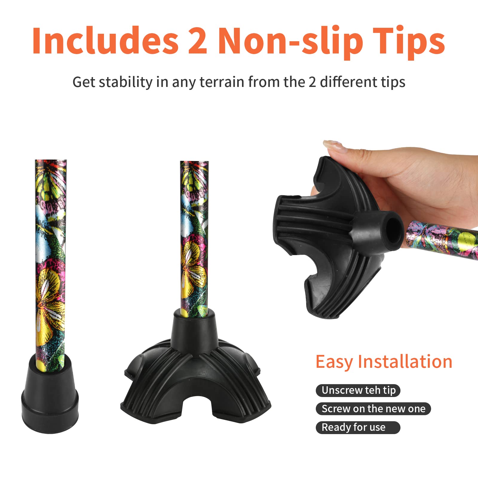 Snapklik.com : YOKABOZE Canes For Women & Men, Folding Cane For ...