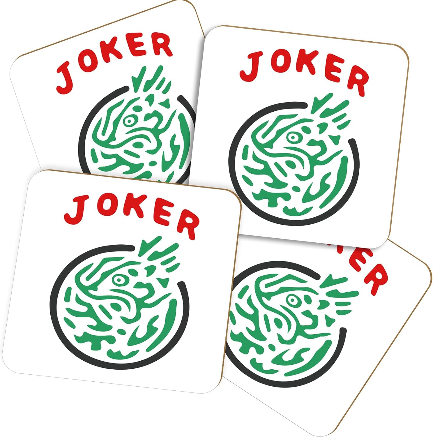 Amazon.com: Hushee 4 Pack Mahjong Coasters, Colorful Mah Jong Gift for ...