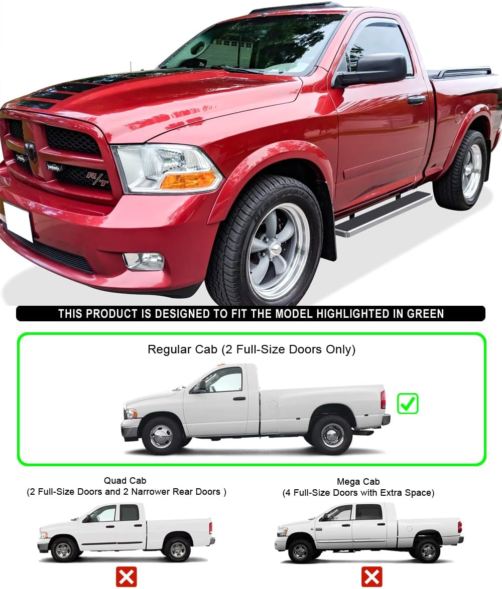 HD Ridez 6-inch Polished Stainless Steel Running Boards Installation ...