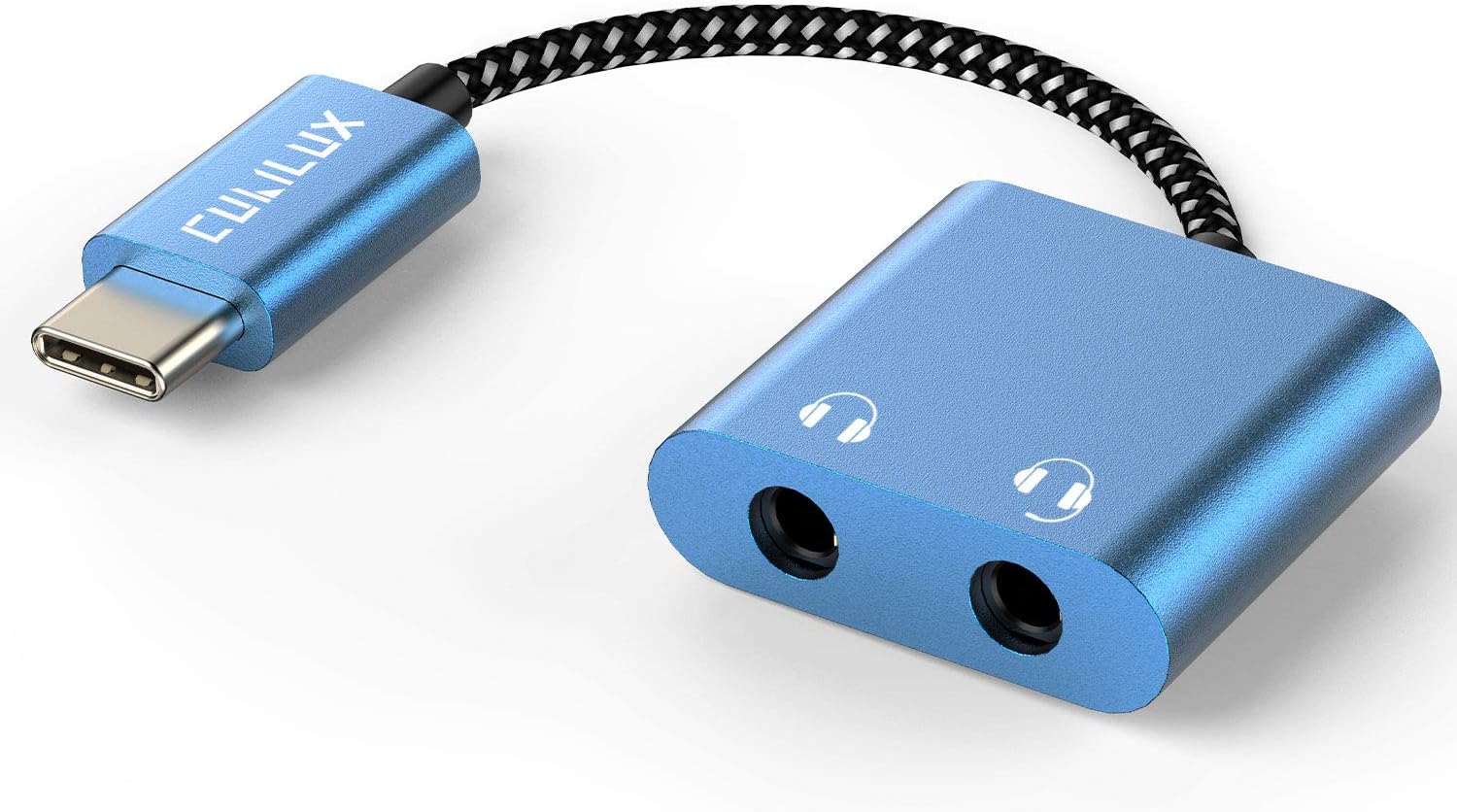 Amazon.com: Cubilux USB C Dual Headphones Adapter, Type C to Double 3 ...
