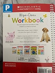 Amazon.com: Pre-K Wipe-Clean Workbook: Scholastic Early Learners (Wipe ...