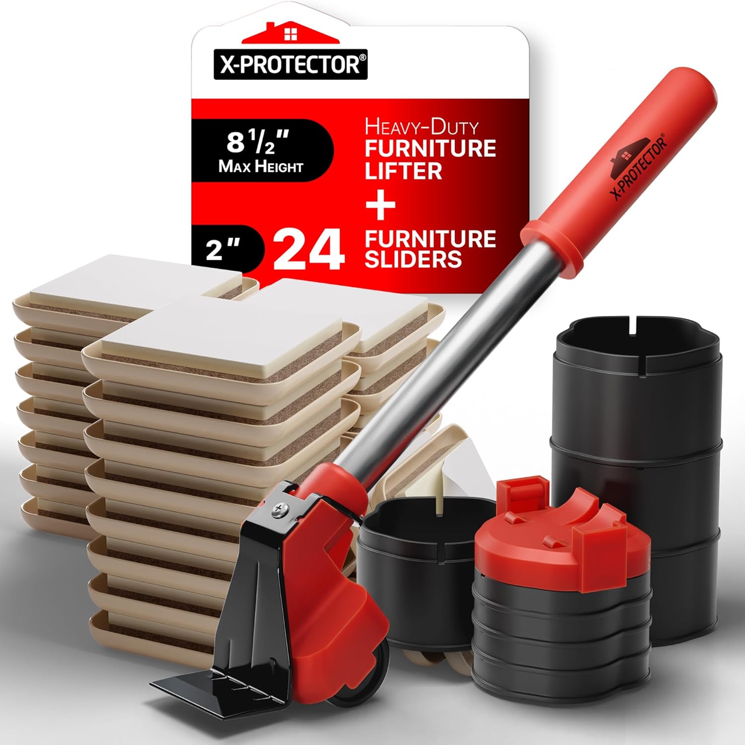 Amazon.com: Furniture Sliders for Carpet & Furniture Lifter - 24 pcs 2 ...