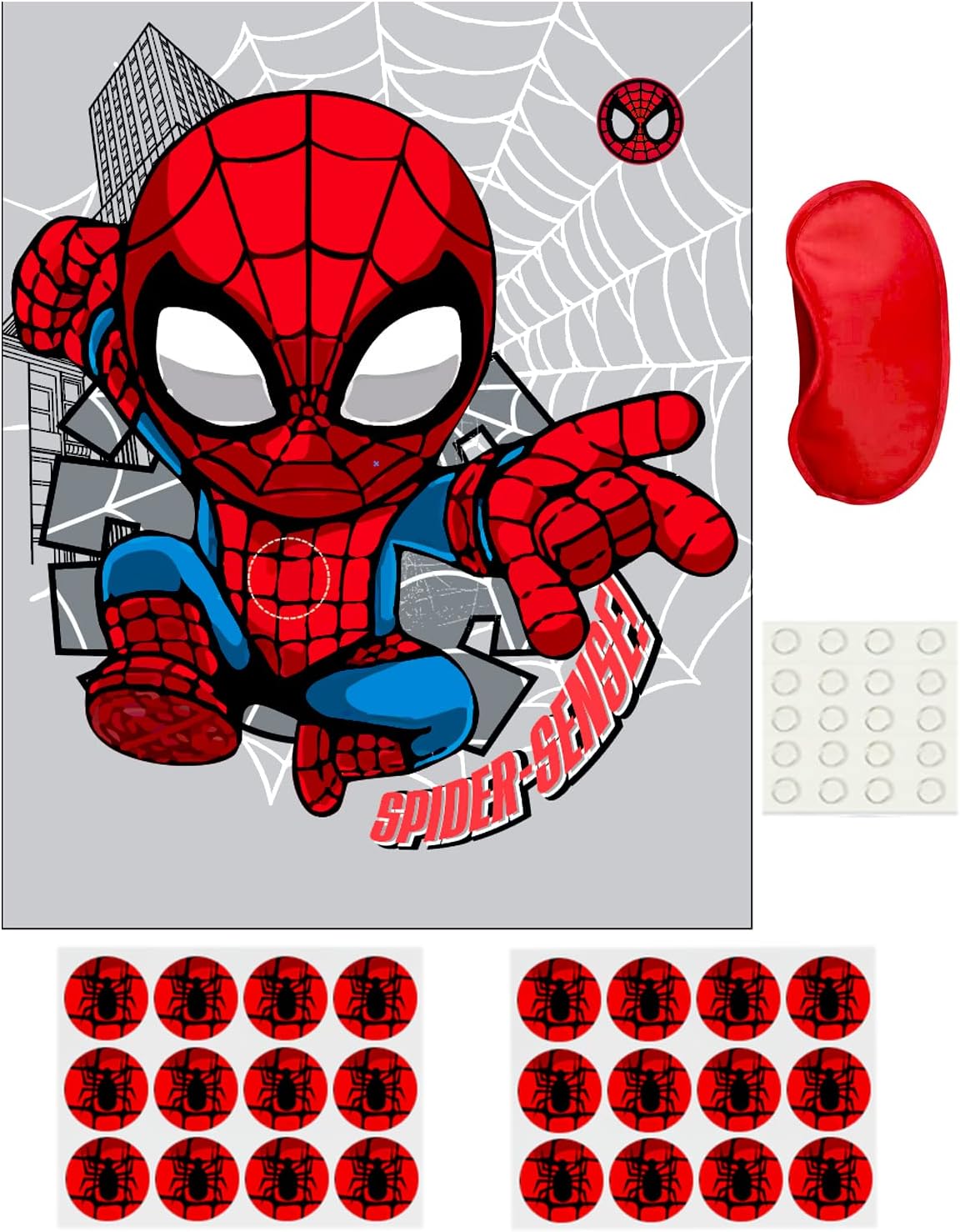 Volsha Pin the Spider on the Spiderman Game, 52 × 42 cm, Spiderman ...