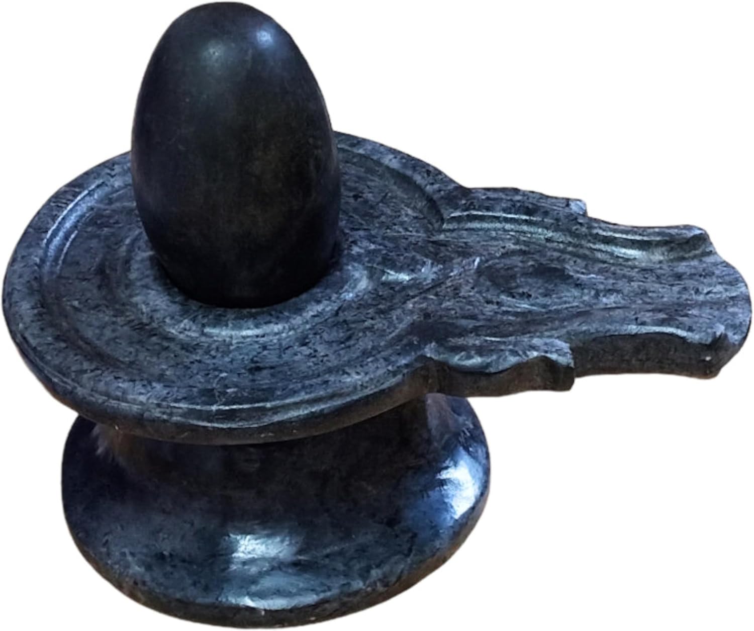 CraftsLook Marble Yoni Base 9" Inch with 4" Inch Narmada Shiva Lingam ...