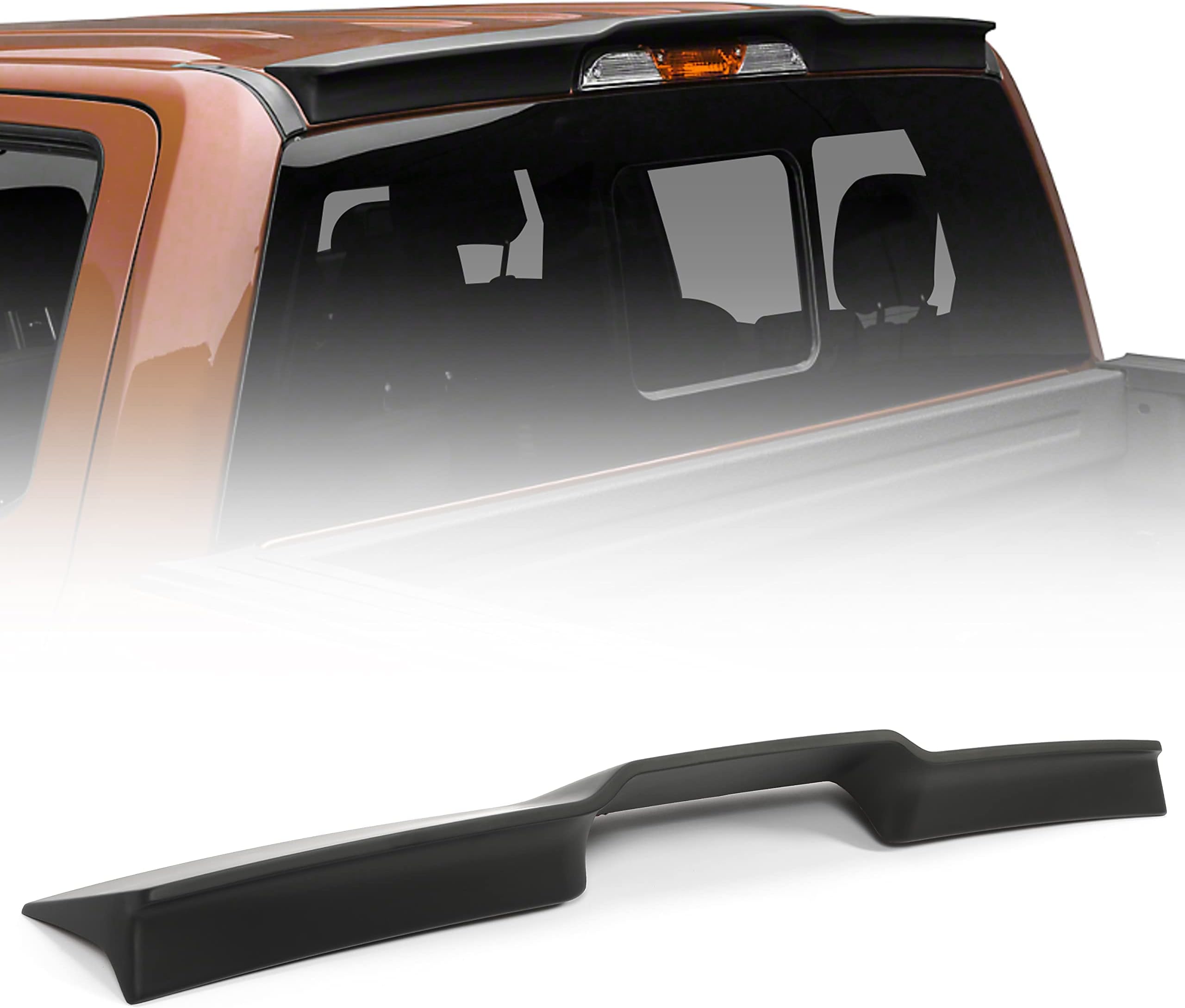 Amazon.com: EGR 981579 Truck Cab Spoiler, Matte Black Finish ...