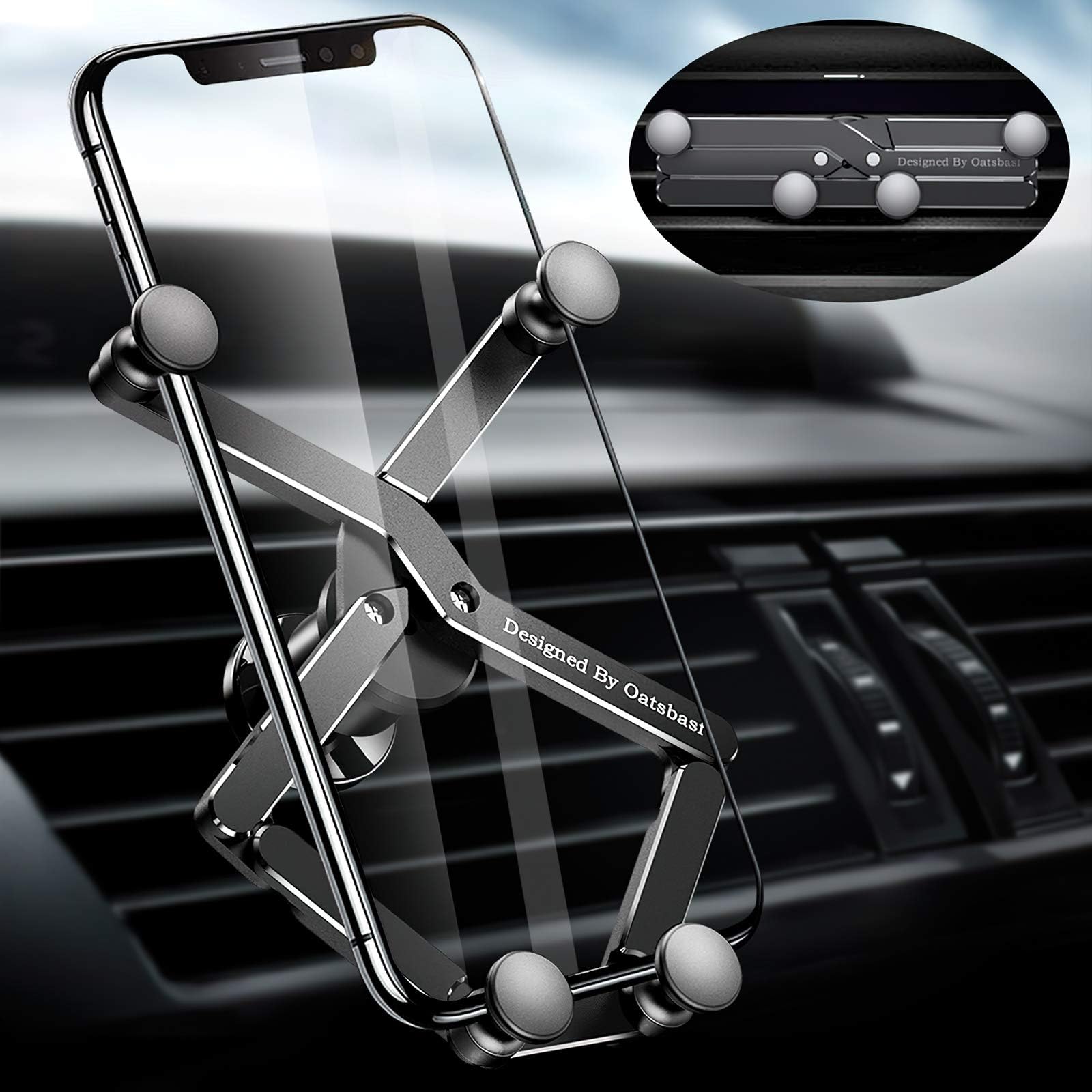 Amazon.com: XYAKJDM Mobile Phone Holder Invisible Gravity Creative Car ...