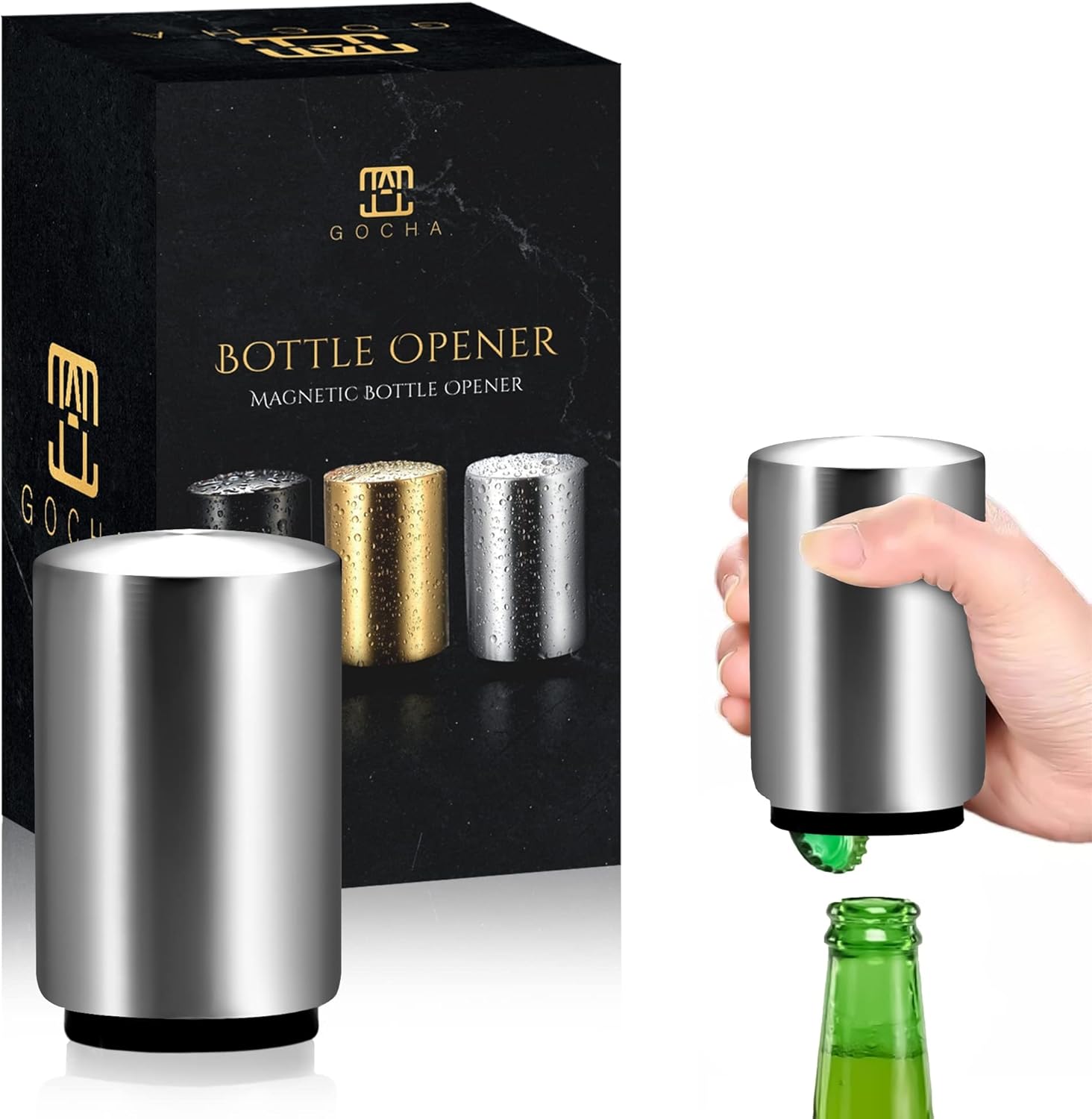 Amazon.com: GOCHA Gadgets, Magnetic Bottle Opener, Bottle Cap Opener ...