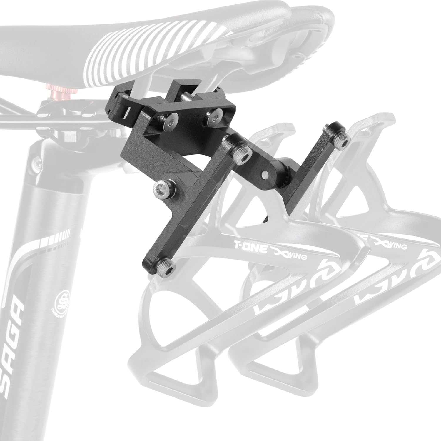 Amazon.com : CyclingDeal Bike Bottle Cage Saddle Mount Adapter - MTB ...