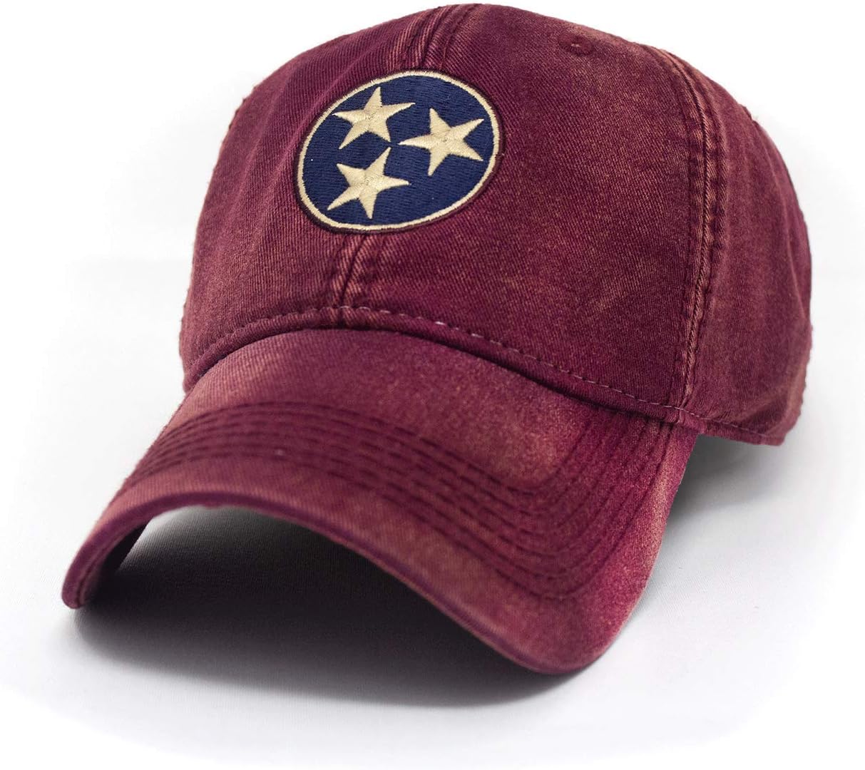 Tennessee Flag Tri-Star Hat, Brick Red at Amazon Women’s Clothing store