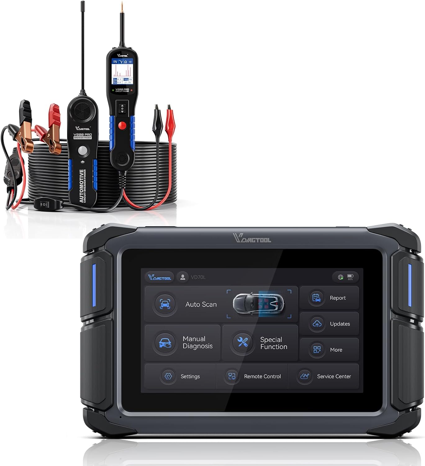 Amazon.com: VDIAGTOOL Bidirectional Scan Tool VD70 Lite, 2024 Newest ...