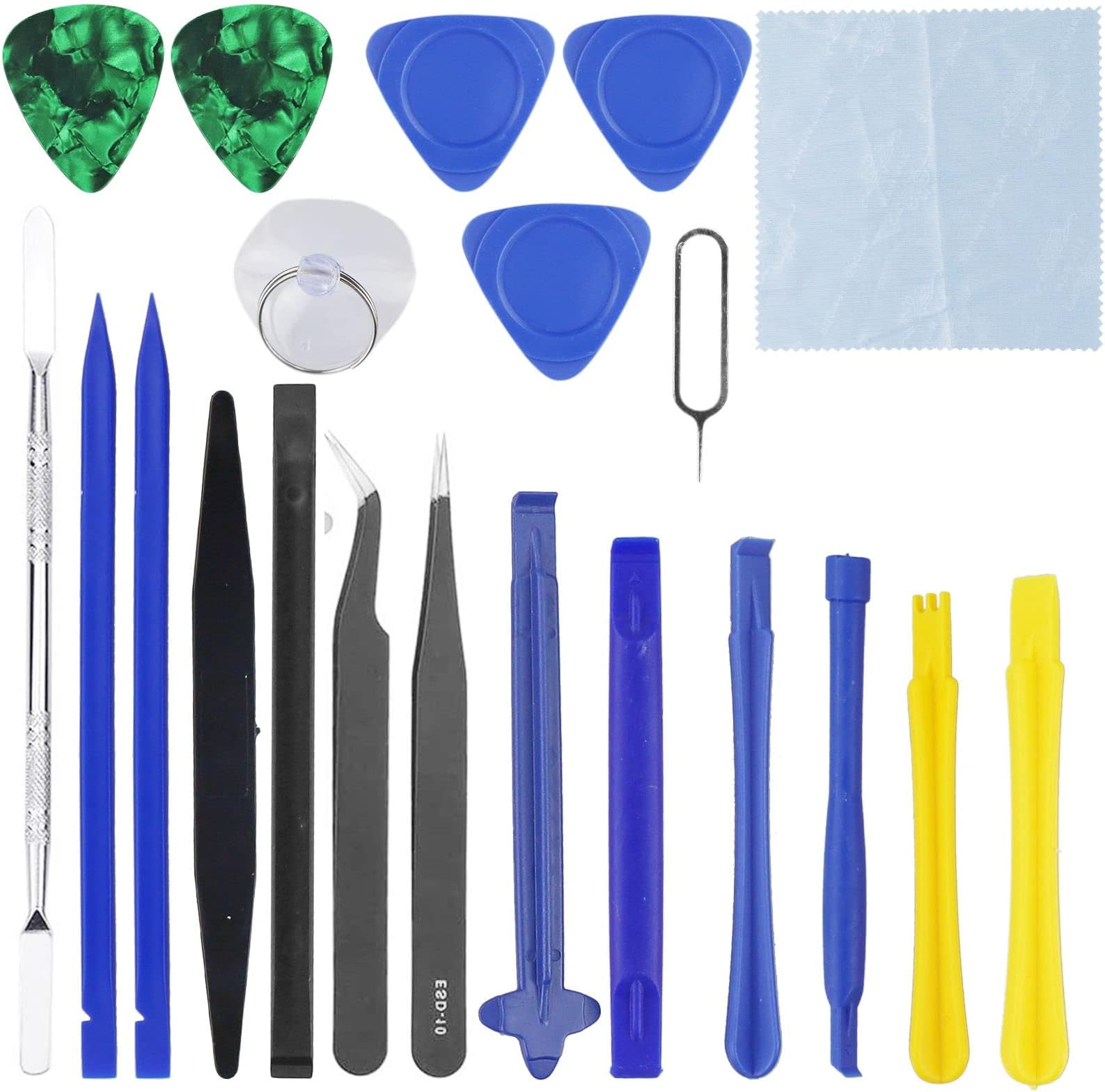 kuou 21 in 1 Prying Tool Kit, Opening Pry Tool Repair Plastic Spudger ...