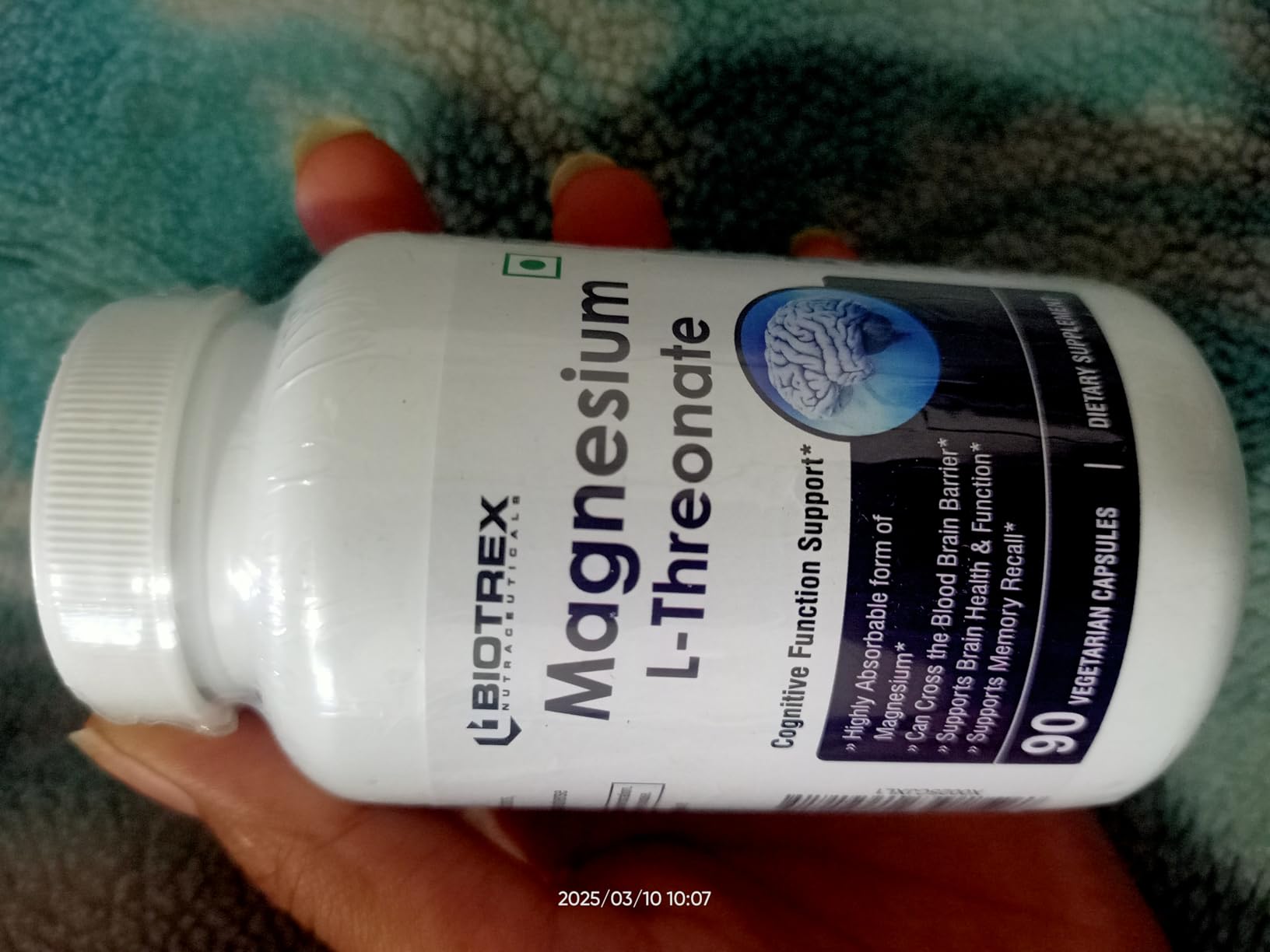 Biotrex Nutraceuticals Magnesium L-Threonate Supplement, Supports Brain ...