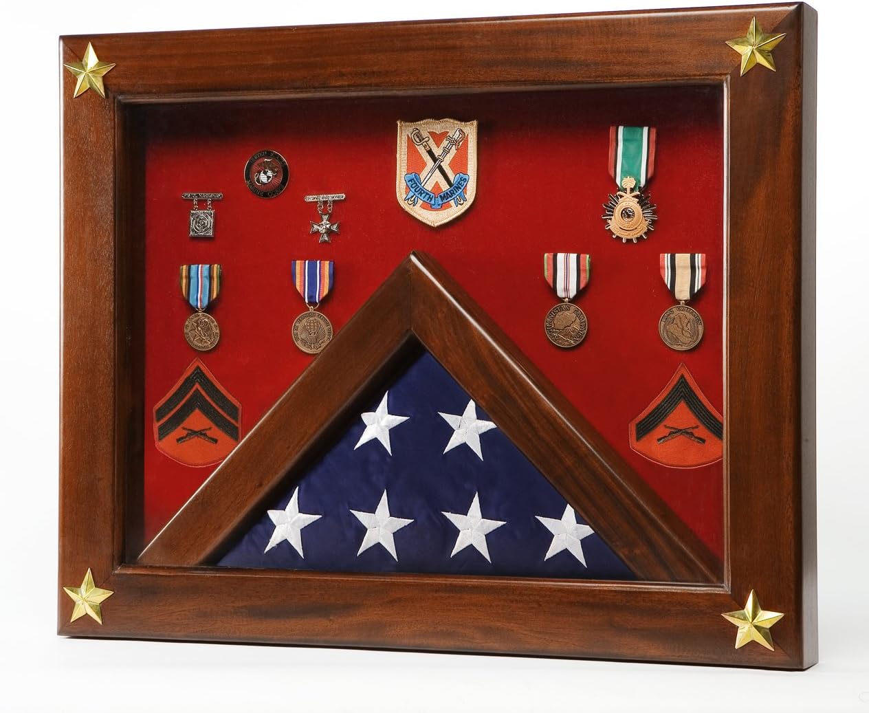 Amazon.com: Military Medal Shadow Box with Display Case for 3 by 5 feet ...