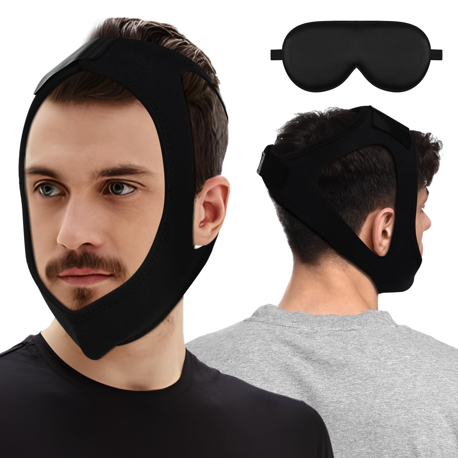 Anti Snoring Chin Strap, Chin Strap for Sleeping, Chin Strap Stop ...