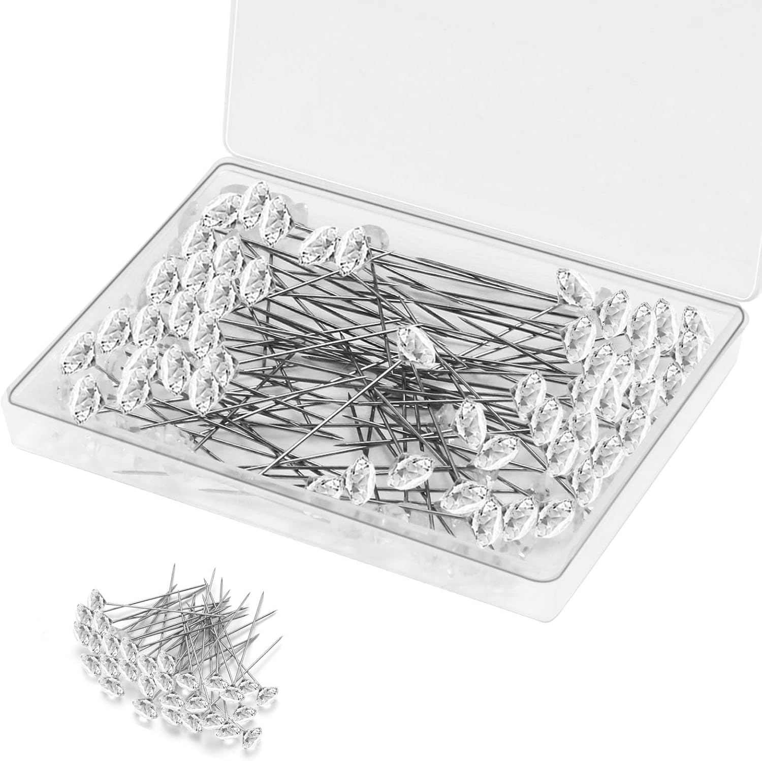 Amazon.com: Nraxiot 100PCS Diamond Pins for Flowers, Durable Diamond ...