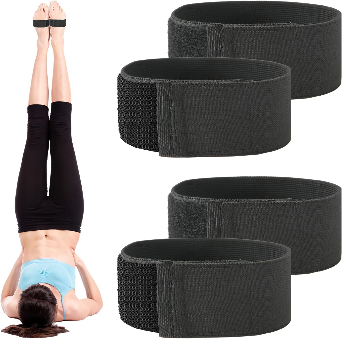 PEUTIER 2 Pairs Sticky Toes for Gymnastics, Ankle Straps Tumbling ...