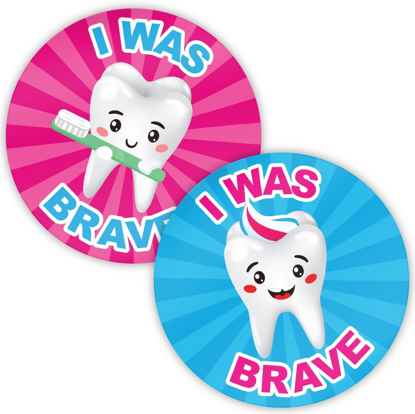 Stone Melon School Reward Stickers 144 I was Brave Dentist Bravery ...