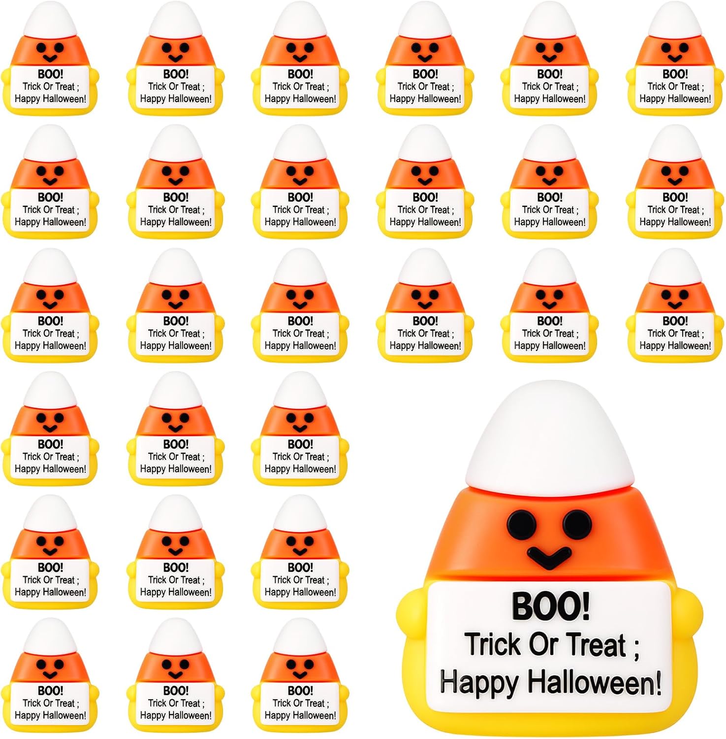 Amazon.com: Gejoy 25 Pcs Mini Rubber Candy Corn Toys Gifts Mini ...