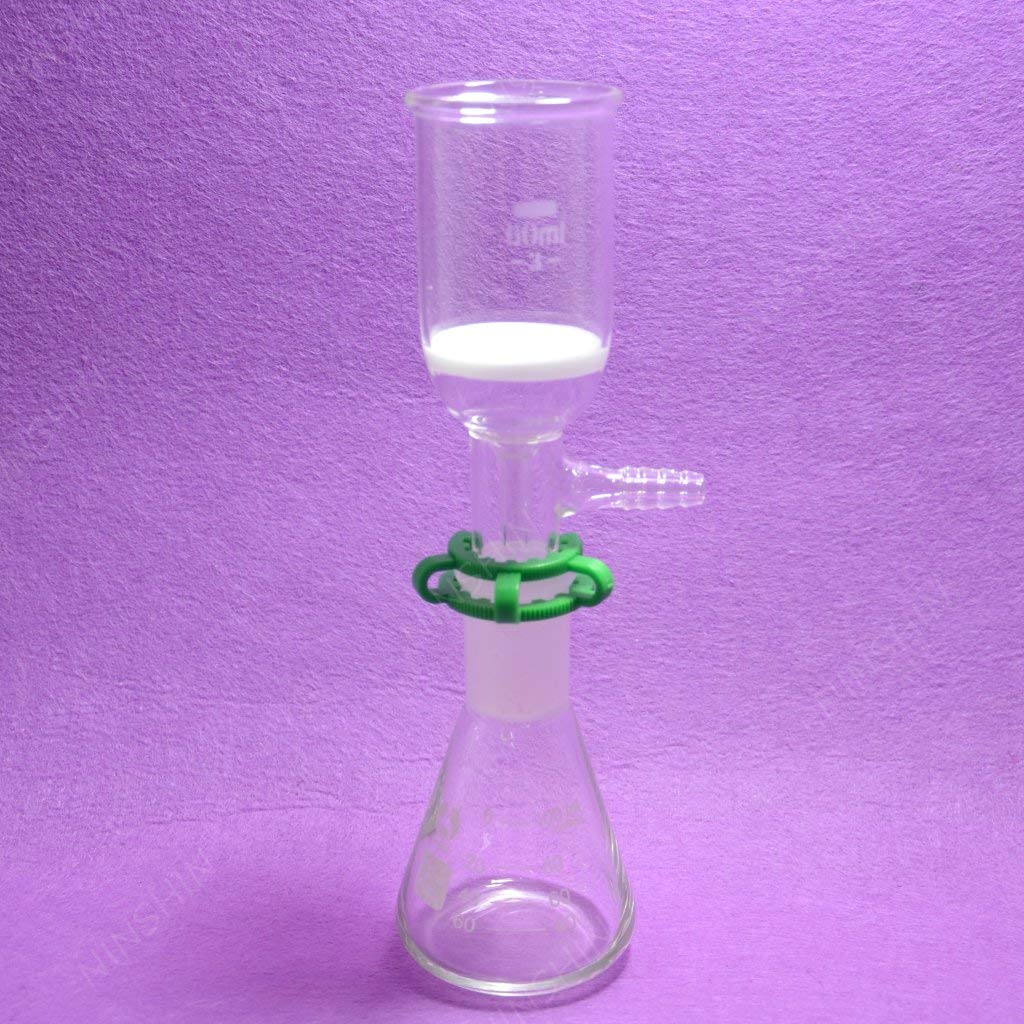 NANSHIN Glassware 100ML Filtration Set[Erlenmeyer Flask+Filter Funnel(3 ...