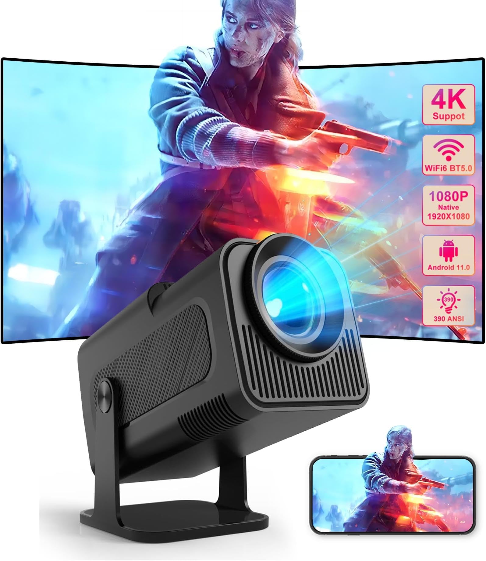 Magcubic Nouveau HY320 Mini Projecteur Keystone Automatique Portable ...