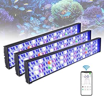 Amazon.com: PopBloom T50 Reef 180W Marine LED Aquarium Light ...