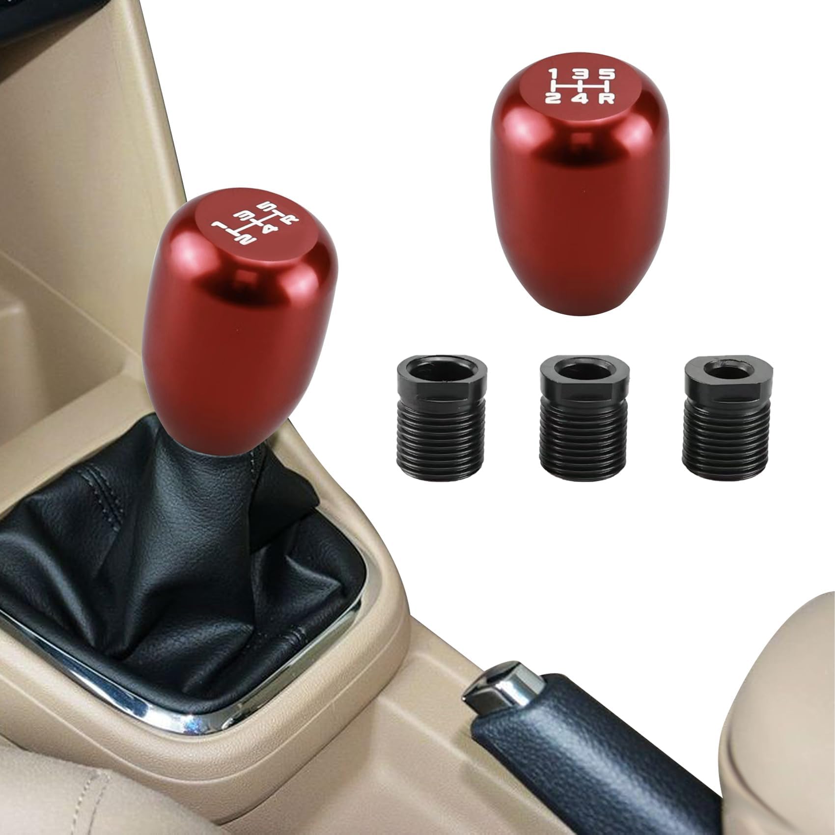 Amazon.com: HiSport Gear Shifter Knobs 5 Speed Manual Stick Shift ...