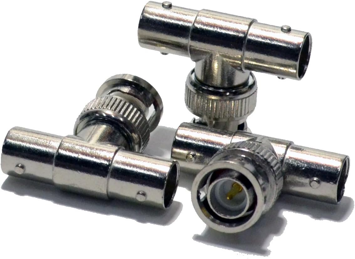 Amazon.com: LOGICO Best 10 Pack BNC 1 Male to 2 Female T Type Splitter ...